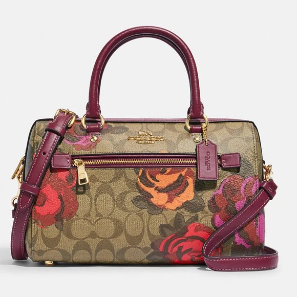 Coach | Bags | Coach Rowan Satchel In Signature Canvas With Jumbo ...
